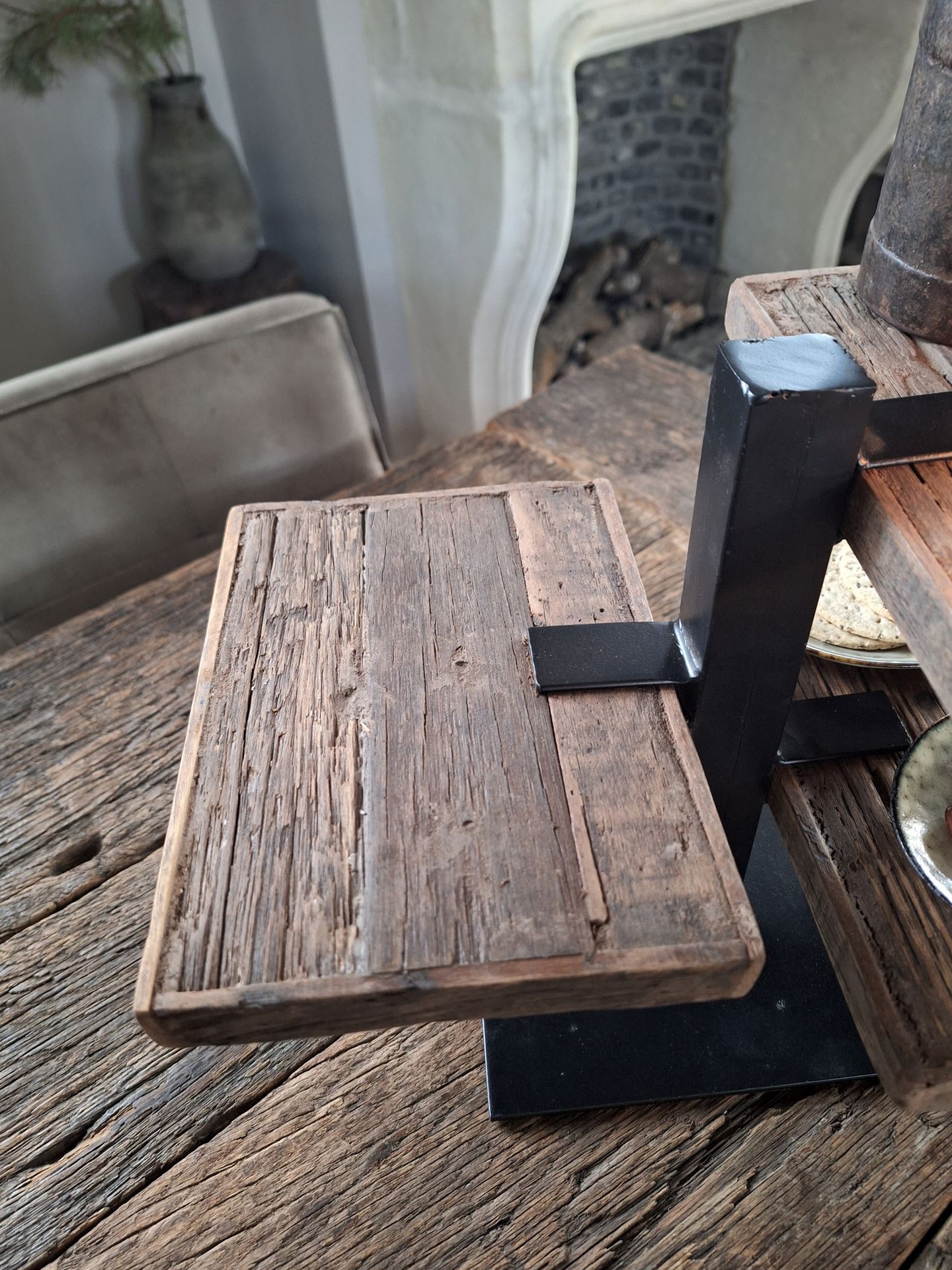Presentatie etagere rustiek hout- Stoer & Stijlvol